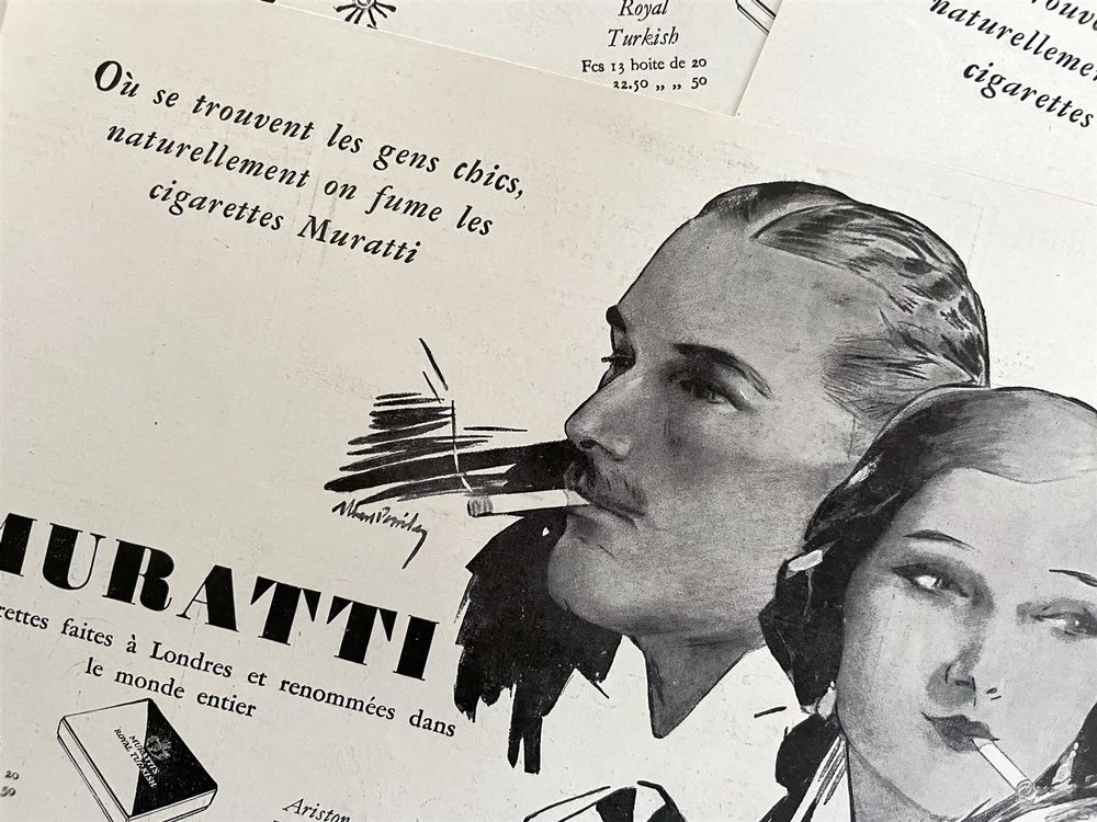 Cigarettes Muratti- 3 publicités de 1930 | Kaufen auf Ricardo