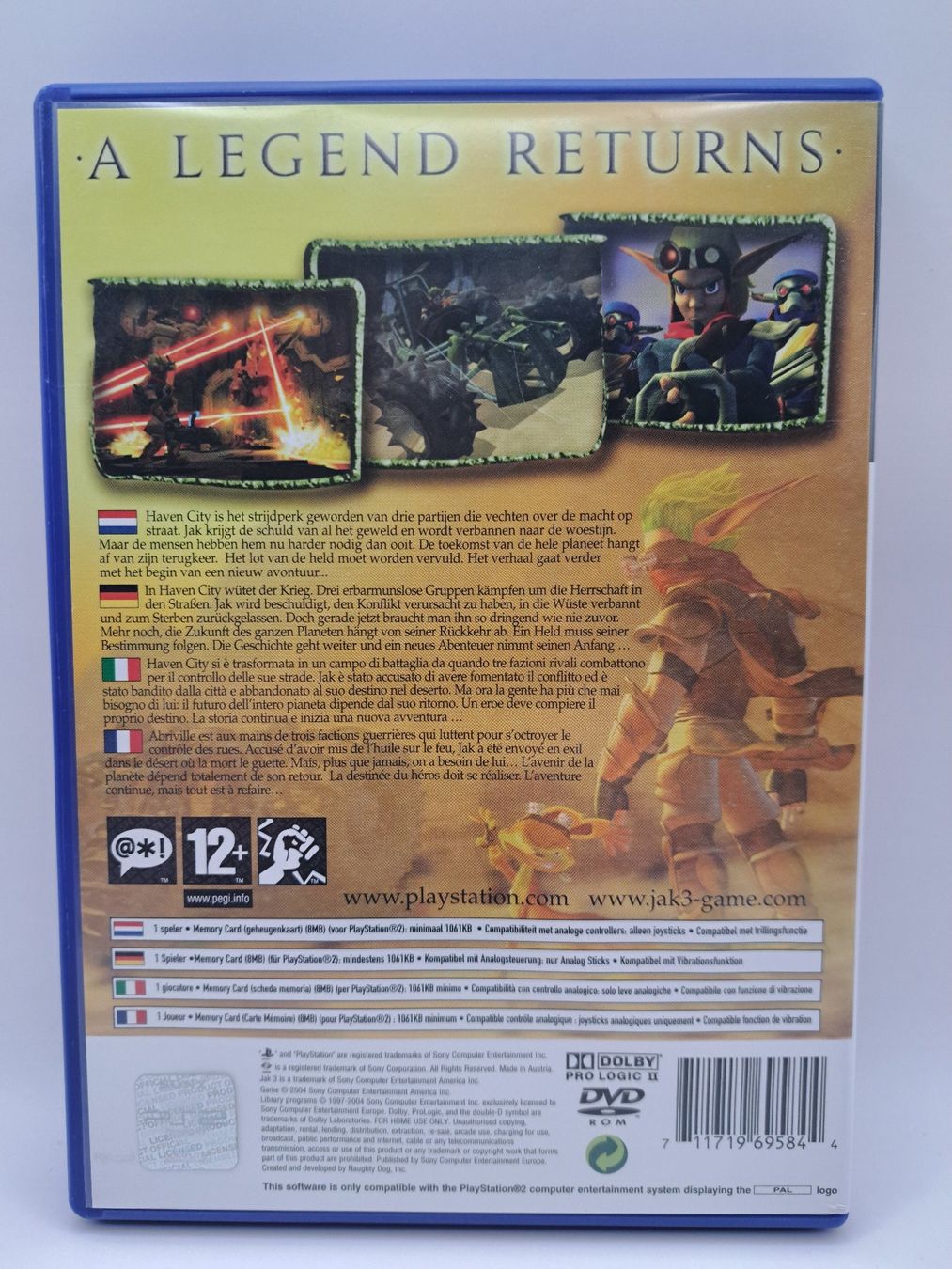 Jak 3 EN/FR/DE/IT/ES/PT/RU (Playstation 2/PS2) (Gebraucht) in Balgach ...