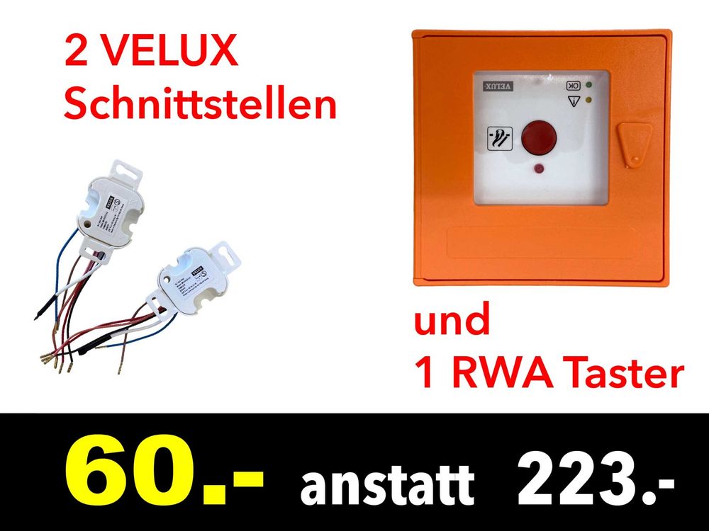 🔴 2 VELUX Schnittstellen + 1 RWA Taster /490A | Acheter sur Ricardo