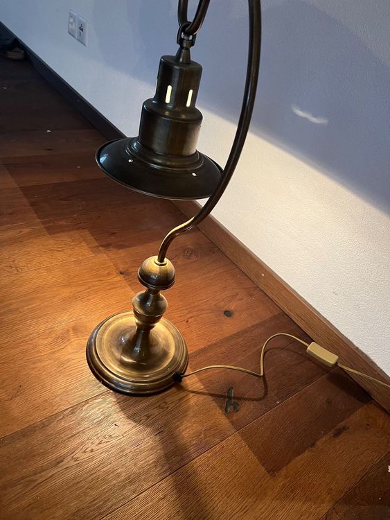 Lampe aus Messing Vollmaterial Höhe über Bogen 68cm (Gebraucht) in ...