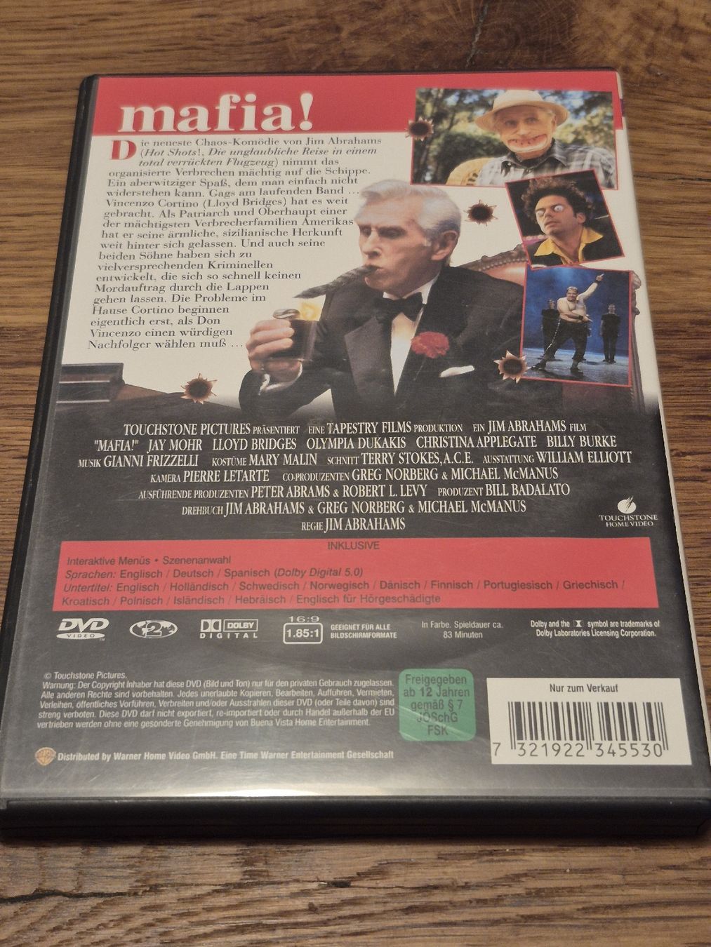 Mafia! - Jay Mohr, Christina Applegate, Lloyd Bridges (DVD) (Gebraucht ...