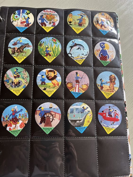 Kaffeerahmdeckeli-Sammlung aus den 90er-Jahren (Gebraucht) in Zürich für CHF 13.5 – mit ...