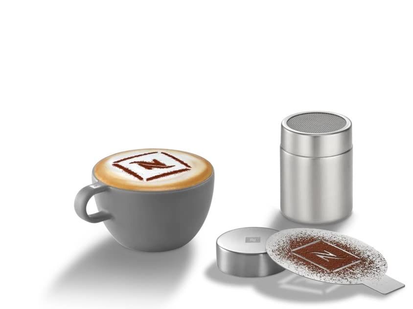 Nespresso Barista Cappuccino Kit - Shaker And Stencil NEU (Neu und ...