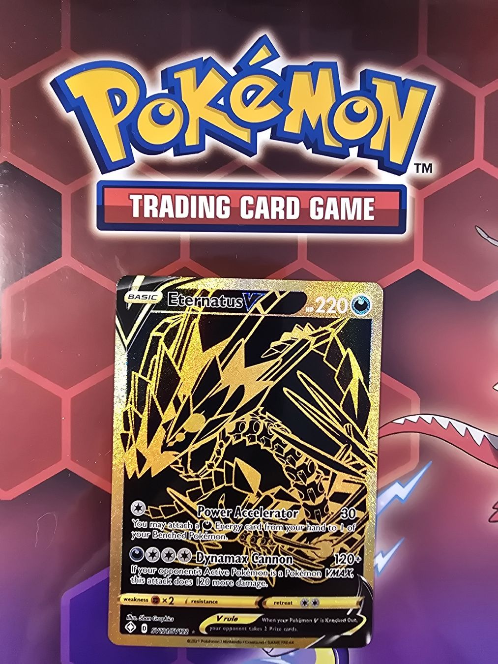 🔥 Pokémon Karte Eternatus V Gold - SELTEN - Top Zustand 🔥 (Gebraucht ...