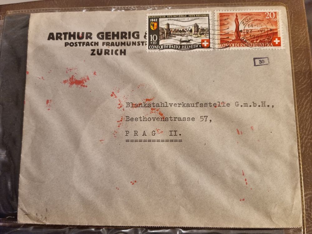 1942 Pro Patria Satzbrief mit Zensur | Kaufen auf Ricardo