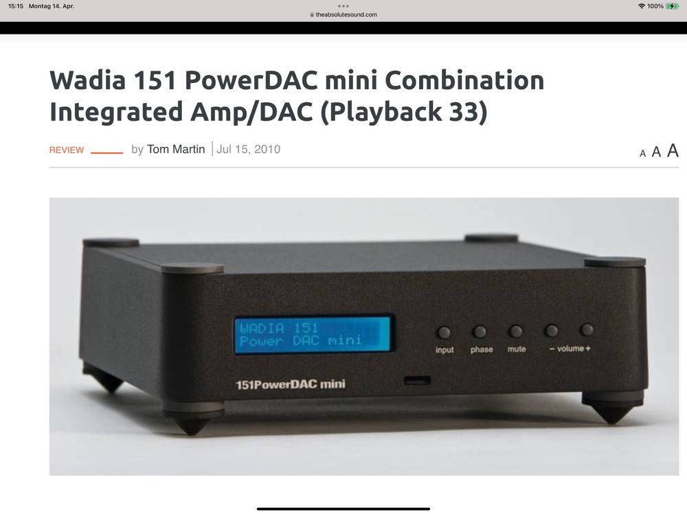 Wadia 151 PowerDac Mini | Kaufen auf Ricardo