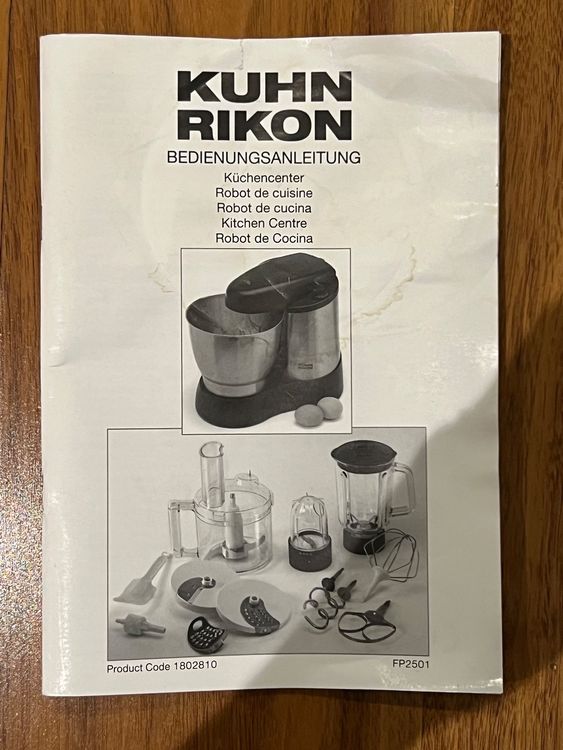 Kuhn Rikon Küchenmaschine | Kaufen auf Ricardo