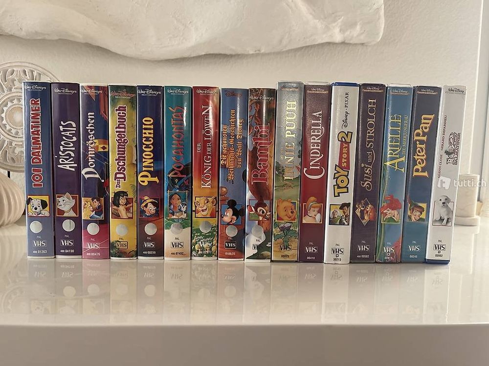 Walt Disney Filme VHS Kassetten Sammlung (16Stk total) (Gebraucht) in ...