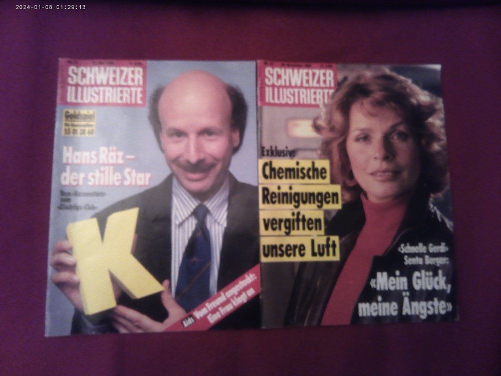Schweizer Illustrierte, Hefte von 1989, Hans Rätz, Senta ... (Gebraucht ...