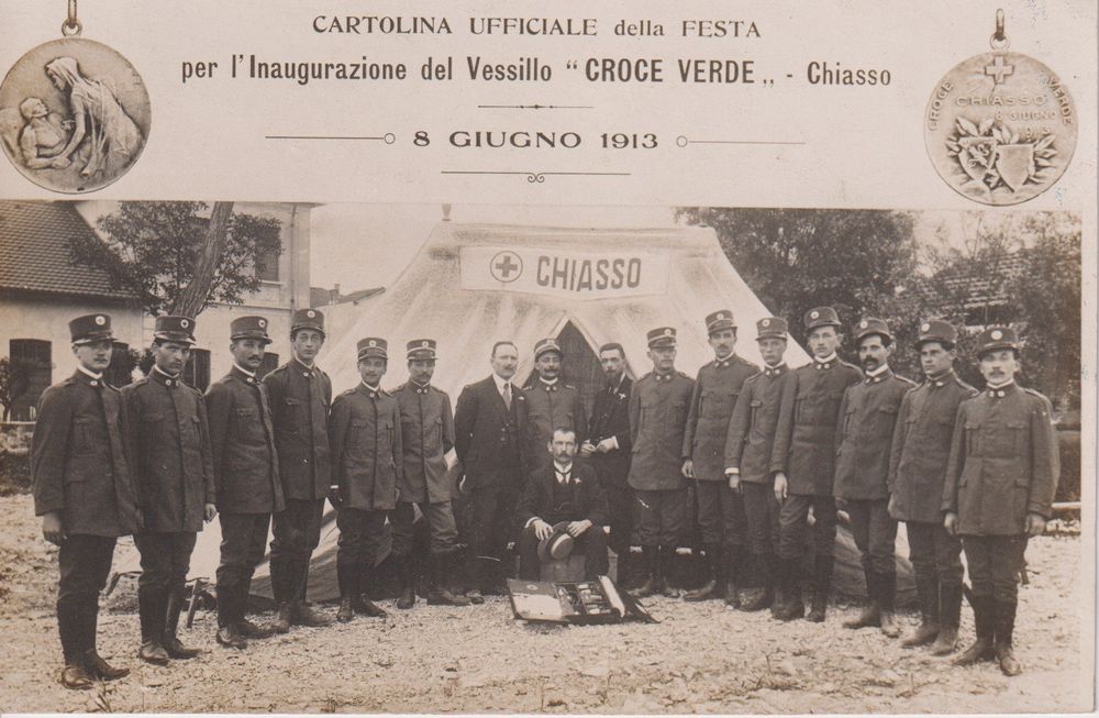 AK Chiasso - Inaugurazione Croce Verde 1913 - Rarita'! | Kaufen auf Ricardo
