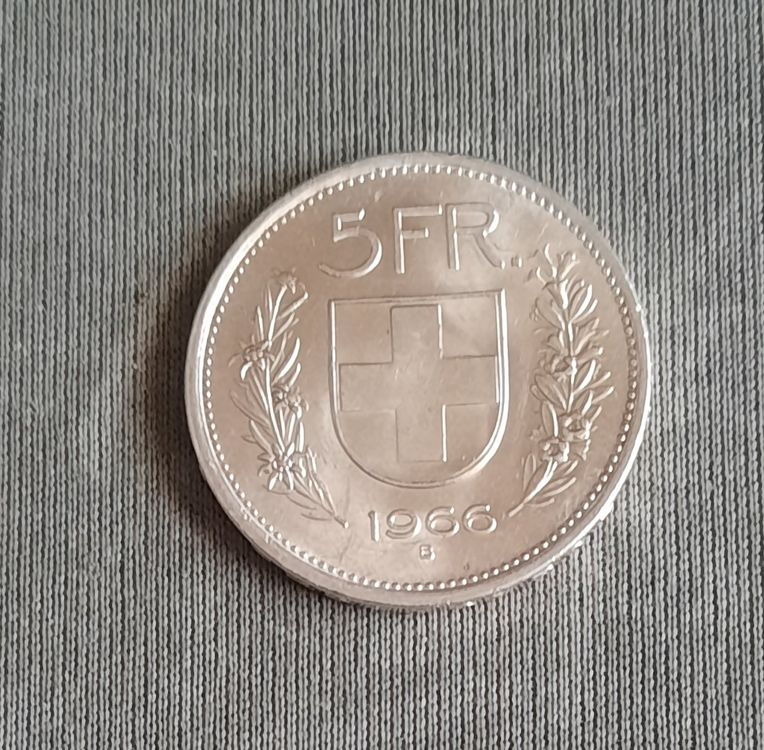 Pièce de CHF 5.-- 1966 | Kaufen auf Ricardo