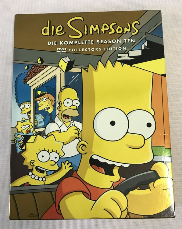 Simpsons Staffel 10 DVD Collectors Edition ( Gold Cover) (Gebraucht) in ...