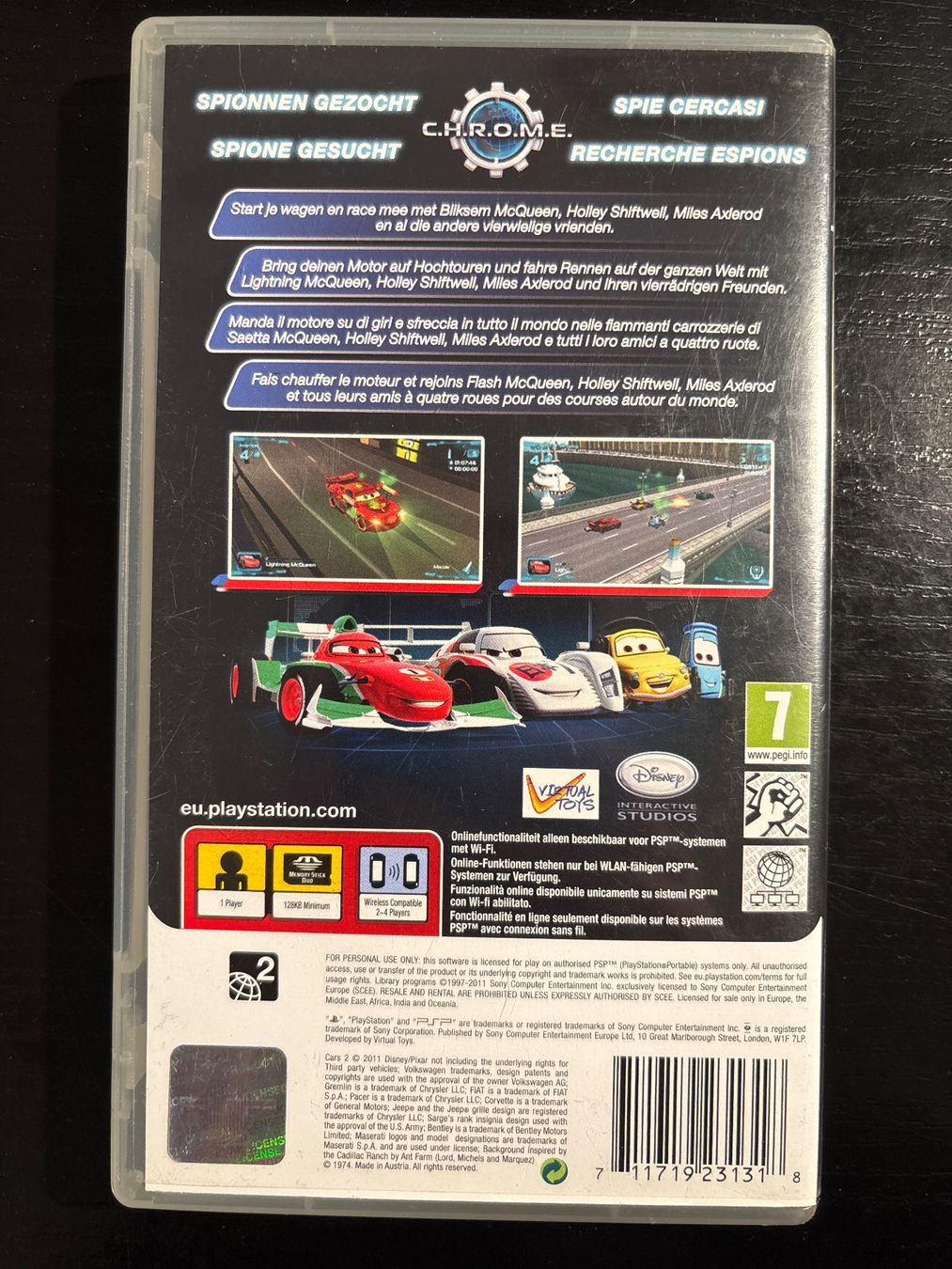 Cars 2 für PSP - Das Spiel zum Film, Top Zustand! (Gebraucht) in Villaz ...