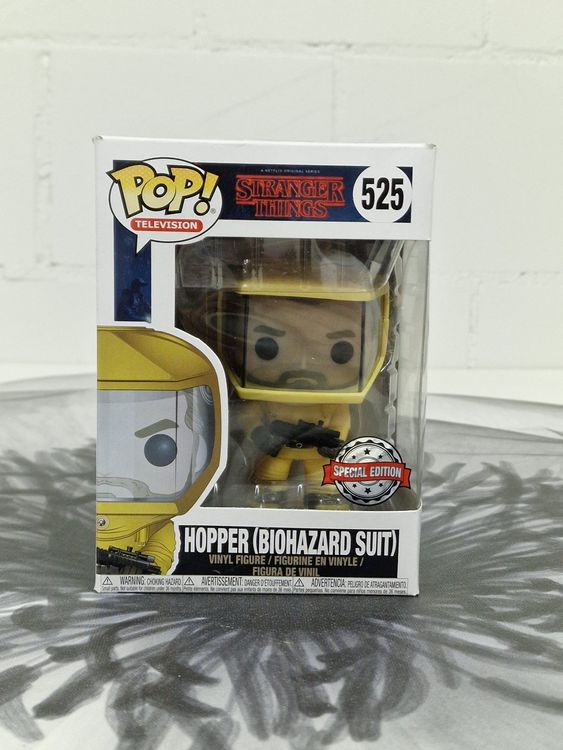 Funko Pop! Stranger Things - Hopper (Biohazard Suit) #525 (Neu und ...