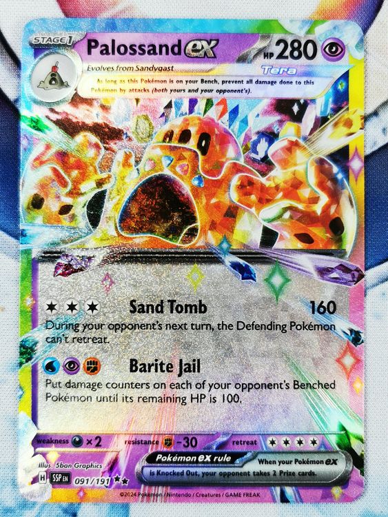 Pokémon Palossand ex 091/191 Surging Sparks EN (Neu (gemäss ...