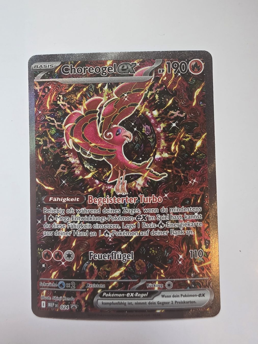 Pokemon Card - Choreogel EX - MINT Condition - 24/124 (Neu und ...