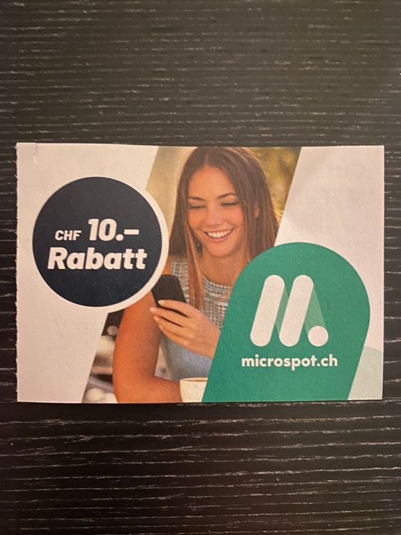 Microspot Gutscheincode CHF 10.- | Kaufen auf Ricardo