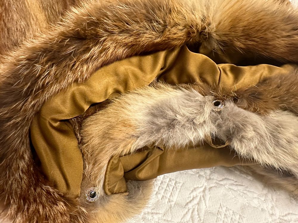 Ab1.-Vintage Rot Fuchs Pelz Weste-Jacke / Fell / 36-38-40-42 (Gebraucht) in Rüti ZH für CHF 161 ...