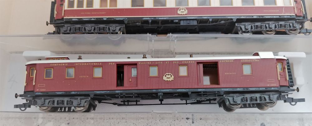 3 Trix Orient Express Wagen mit Beleuchtung teils Figuren HO | Kaufen auf Ricardo