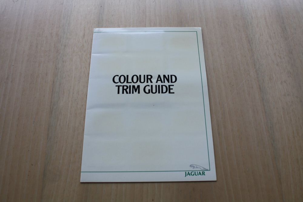 Jaguar Colour and Trim Guide Farbpalette Muster Prospekt 83 | Kaufen ...