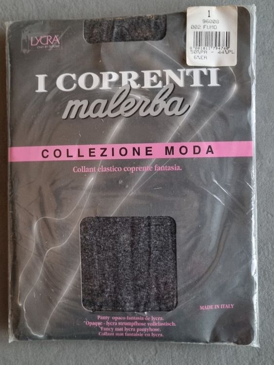 Collants opaques en lycra mat gris fumé taille 1 S nouveau (Neuf avec ...