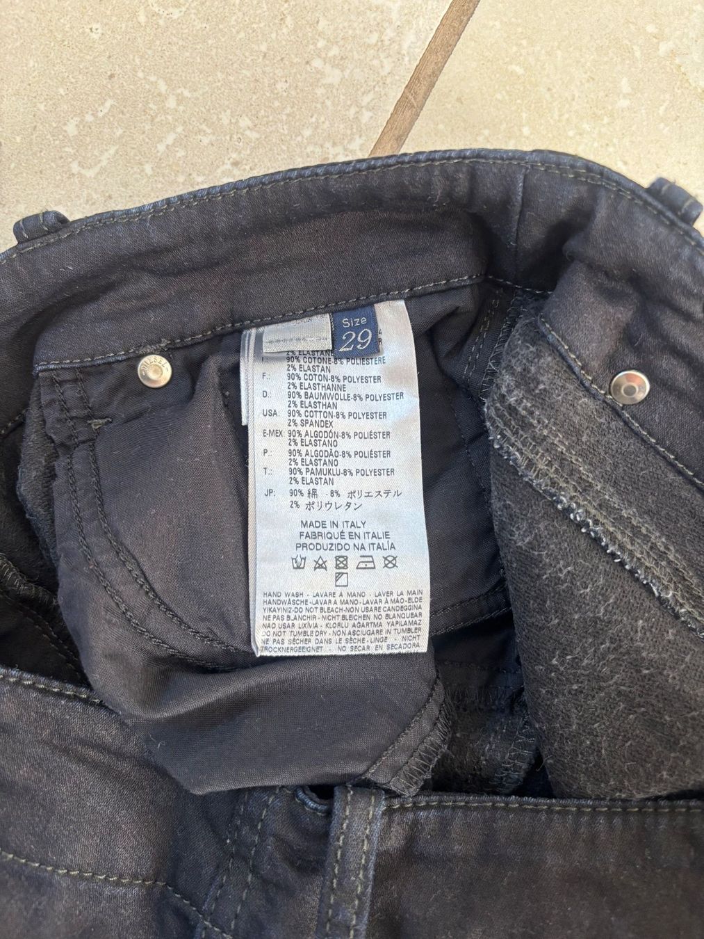 Diesel Jeans, schwarz, Grösse 29, top Zustand! Selten! (Gebraucht) in ...