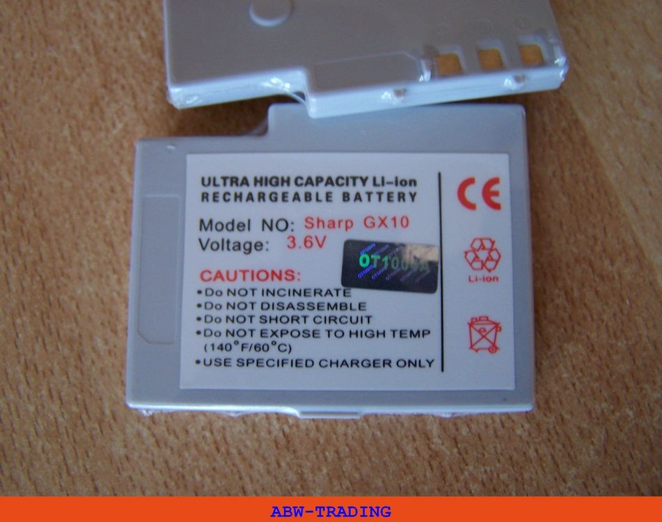 3090 Akku für Sharp GX 10 GX 20 (Neu und originalverpackt) in für CHF ...