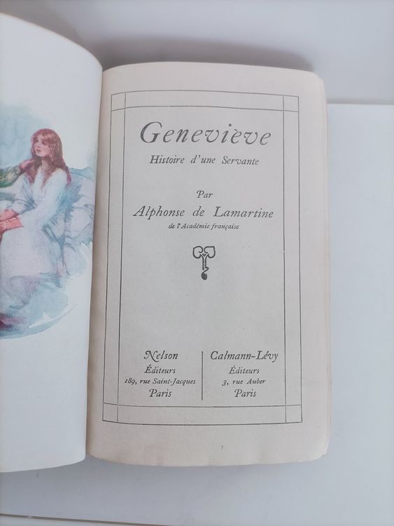 Geneviève - Histoire d'une servante / Alphonse de Lamartine (D'occasion ...