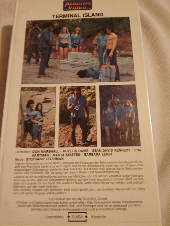 TERMINAL ISLAND/Männer wie Tiger schweiz. Atlantis Video VHS (Gebraucht ...