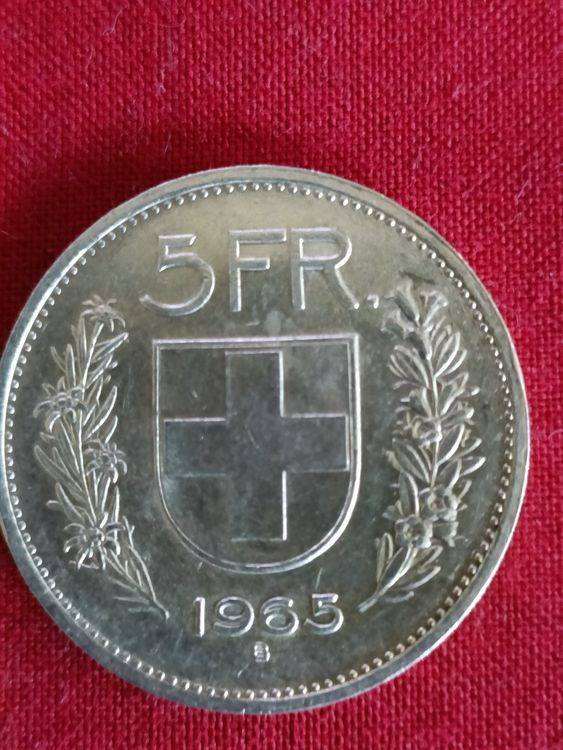 5 Franken - 1965 - Schweiz- Silber | Kaufen auf Ricardo