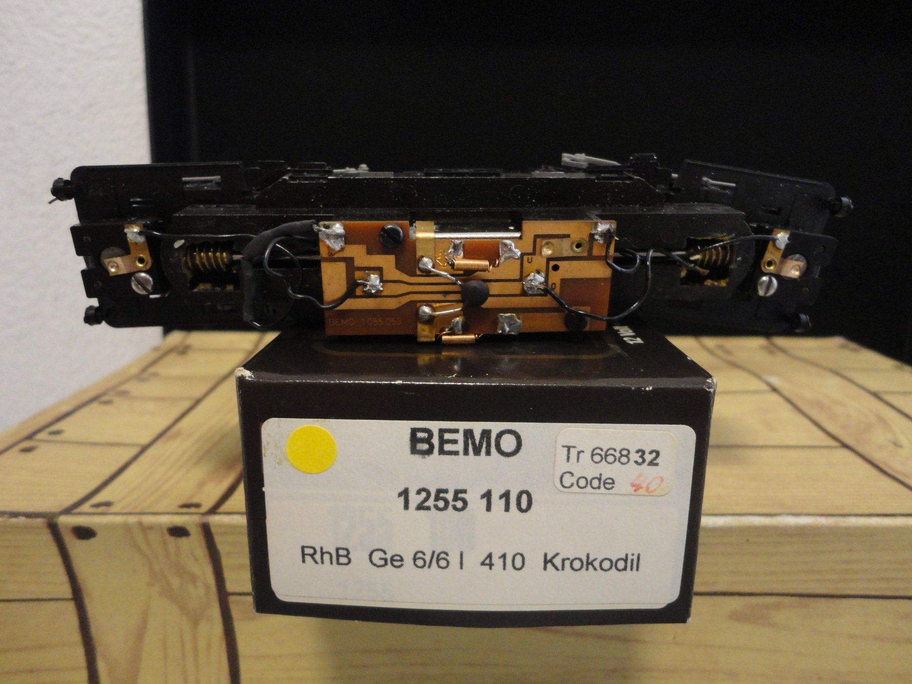 Bemo RhB Ge 6/6 I Krokodil 410, Kroki Fahrgestell 3 polig (Defekt) in ...