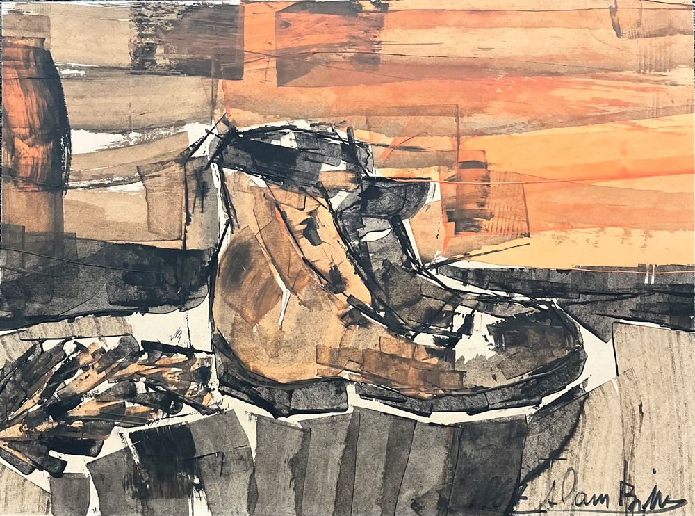 Abstrakte Mischtechnik Von eine Schue Unl. Sig. | Kaufen auf Ricardo