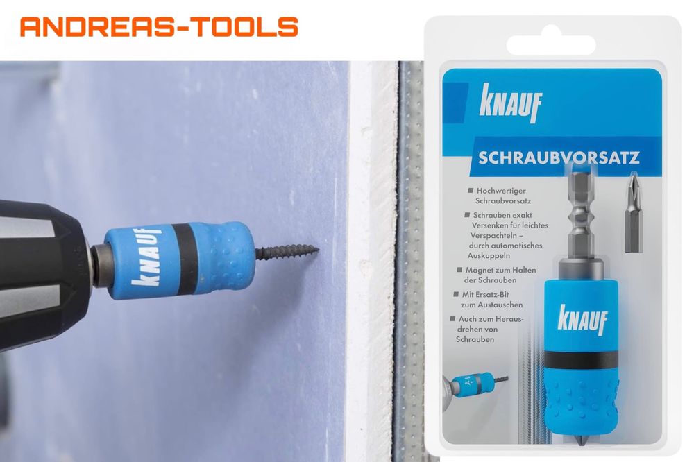 Knauf Trockenbau Bit Halter mit Tiefenanschlag (Neu und ...