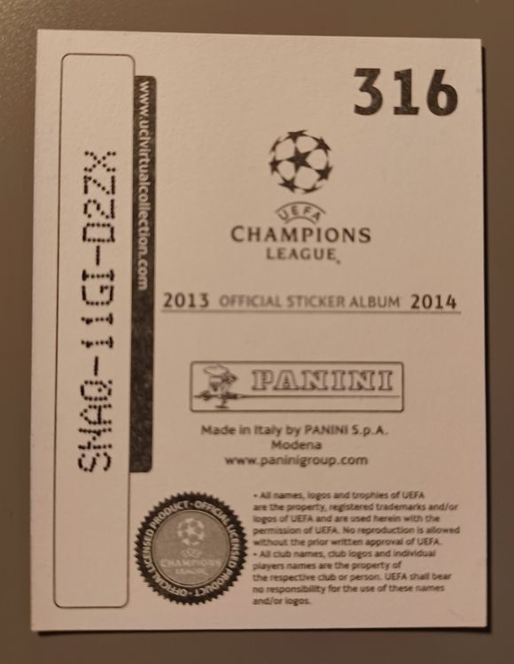 MARIO BALOTELLI AC Milan Panini Champions League Sticker | Kaufen auf ...