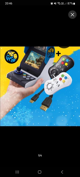 Retro Neogeo mini édition spéciale 40 ans SNK + 2 manettes (Neu und ...