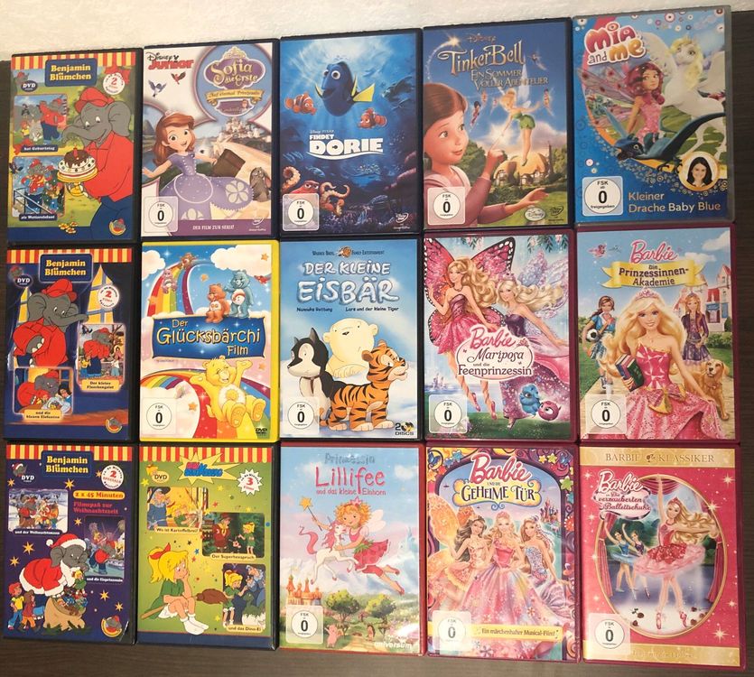 Kinder-DVD Set 15 tlg . | Kaufen auf Ricardo