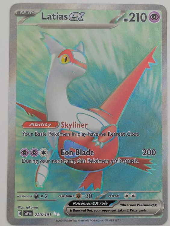 Latias ex | Ultra Rare | Surging Sparks| EN (Neu (gemäss Beschreibung ...
