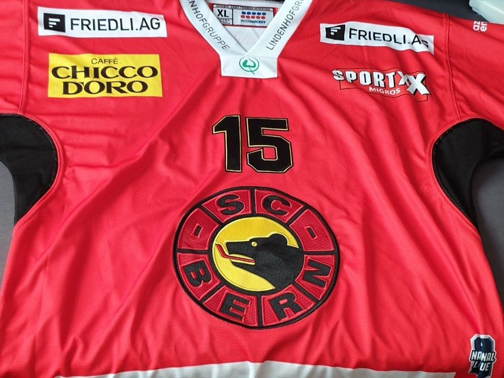 Game worn Jersey 2021/22 Dustin Jeffrey #15 signed (Gebraucht) in ...