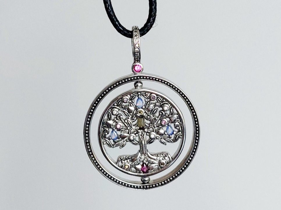 Anhänger Baum des Lebens Silber 925 drehbar (Neu (gemäss Beschreibung)) in Saland für CHF 40 ...
