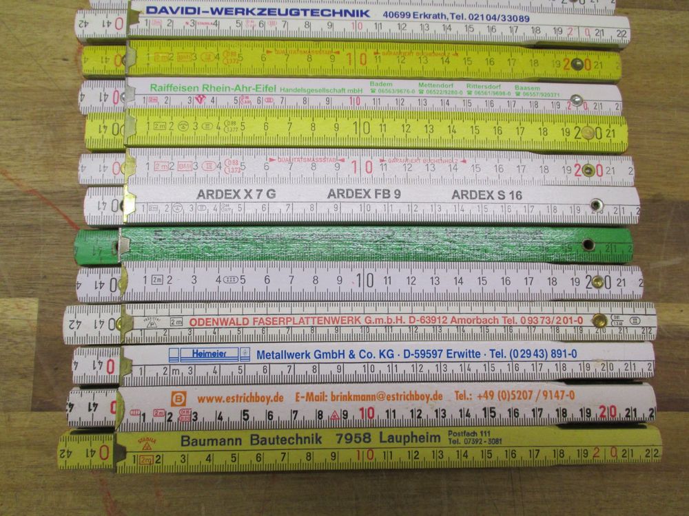 15 Stk. Doppelmeter Zollstock 2 Meter | Kaufen auf Ricardo