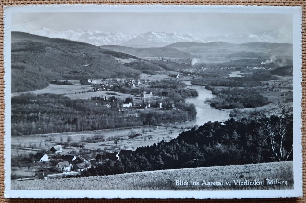 Brugg Bözberg «Blick ins Aaretal; Vierlinden» um 1939; Schmi (Gebraucht) in Aarburg für CHF 5 ...