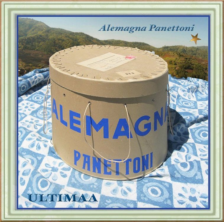 Panettone-Schachtel Original ALEMAGNA Chiasso 29 cm x 21 cm (Gebraucht ...