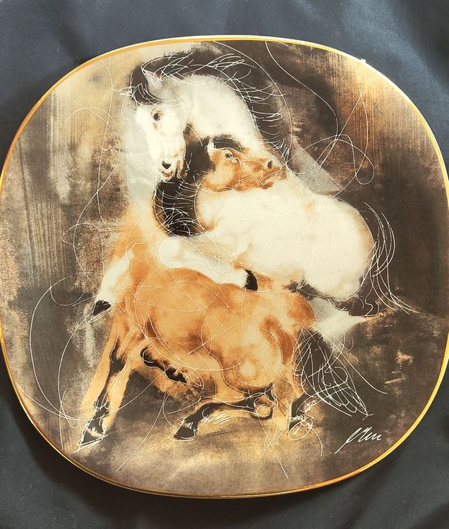 Wandteller "Pferdespiel", Hans Erni (Neu (gemäss Beschreibung)) in Schänis für CHF 5 – mit ...