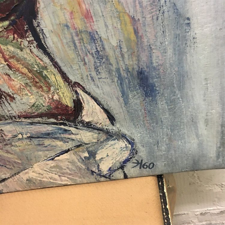 Gemälde Heilige UNIKAT Abstrakt von H60 Jesus Handbemalt | Kaufen auf Ricardo