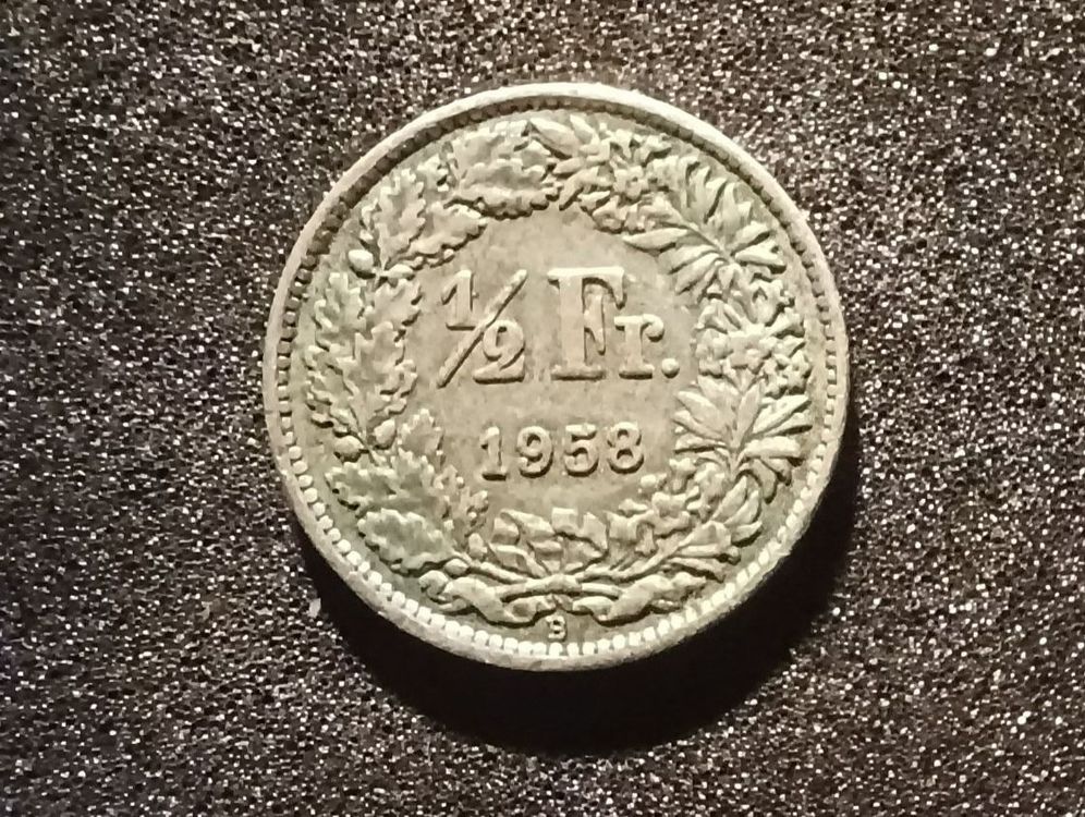 Münze 50 Rappen Silber 1958 | Kaufen auf Ricardo