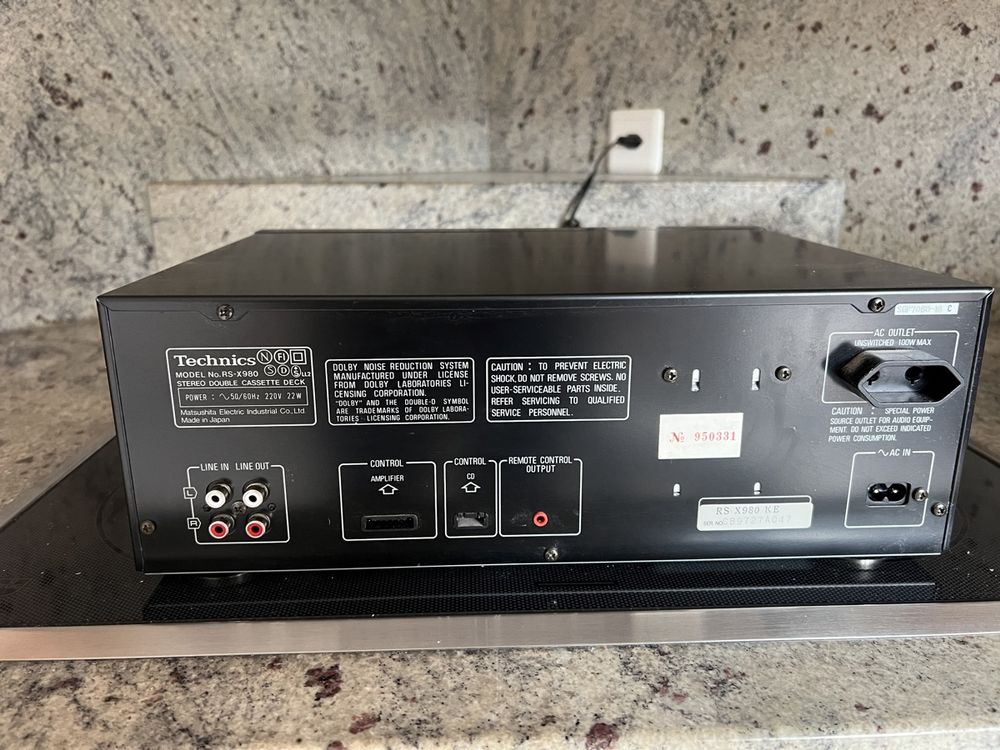 Technics POWER STEREO DOUBLE CASSETTE DECK RS-X980 | Kaufen auf Ricardo