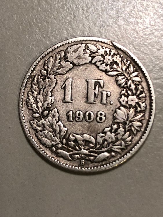 1 Fr. 1908 (Gebraucht) in Schötz für CHF 3.3 – mit Lieferung auf Ricardo kaufen