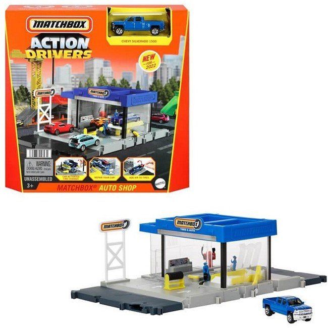 Matchbox Auto Shop inkl. Chevrolet Silverado 1500 Pick-Up | Kaufen auf ...