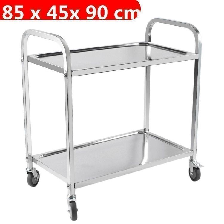 Servicewagen Transportwagen 360° Drehbare Rollwagen 2 Etagen | Kaufen ...