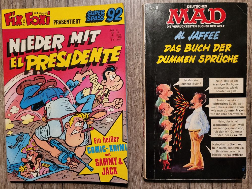 Fix & Foxi 92 und MAD al Jaffee Comic Krimi | Kaufen auf Ricardo